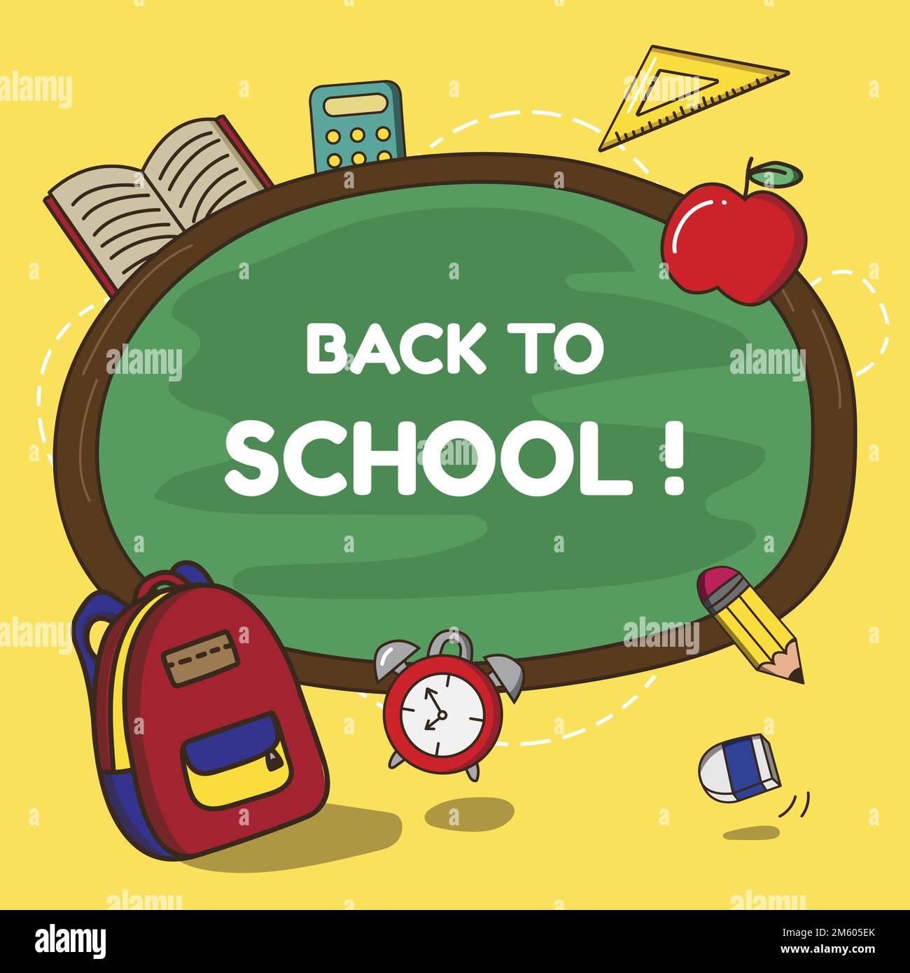 Back to school stationery vector set Stock Vector Image & Art - Alamy