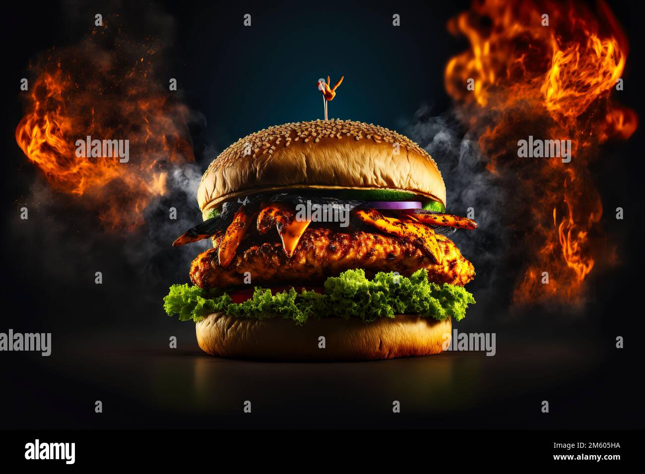 Burger desktop wallpaper hi-res stock photography and images - Alamy