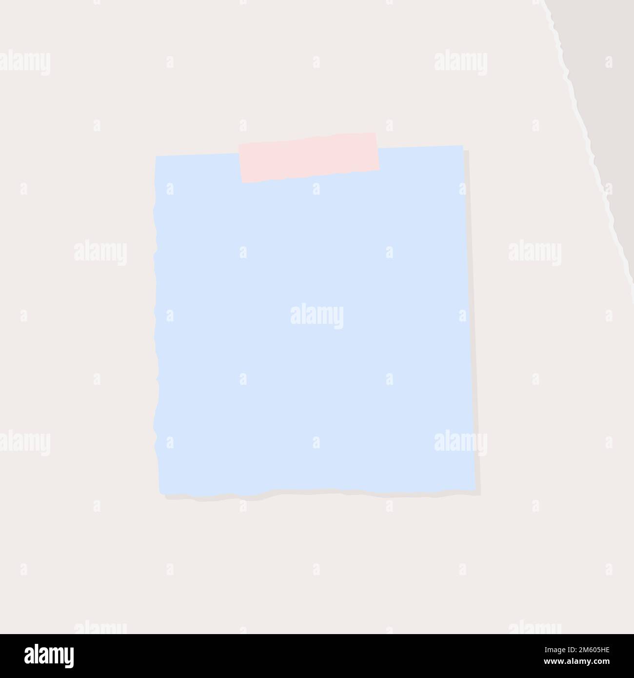 Blue square paper note social ads template vector Stock Vector Image ...