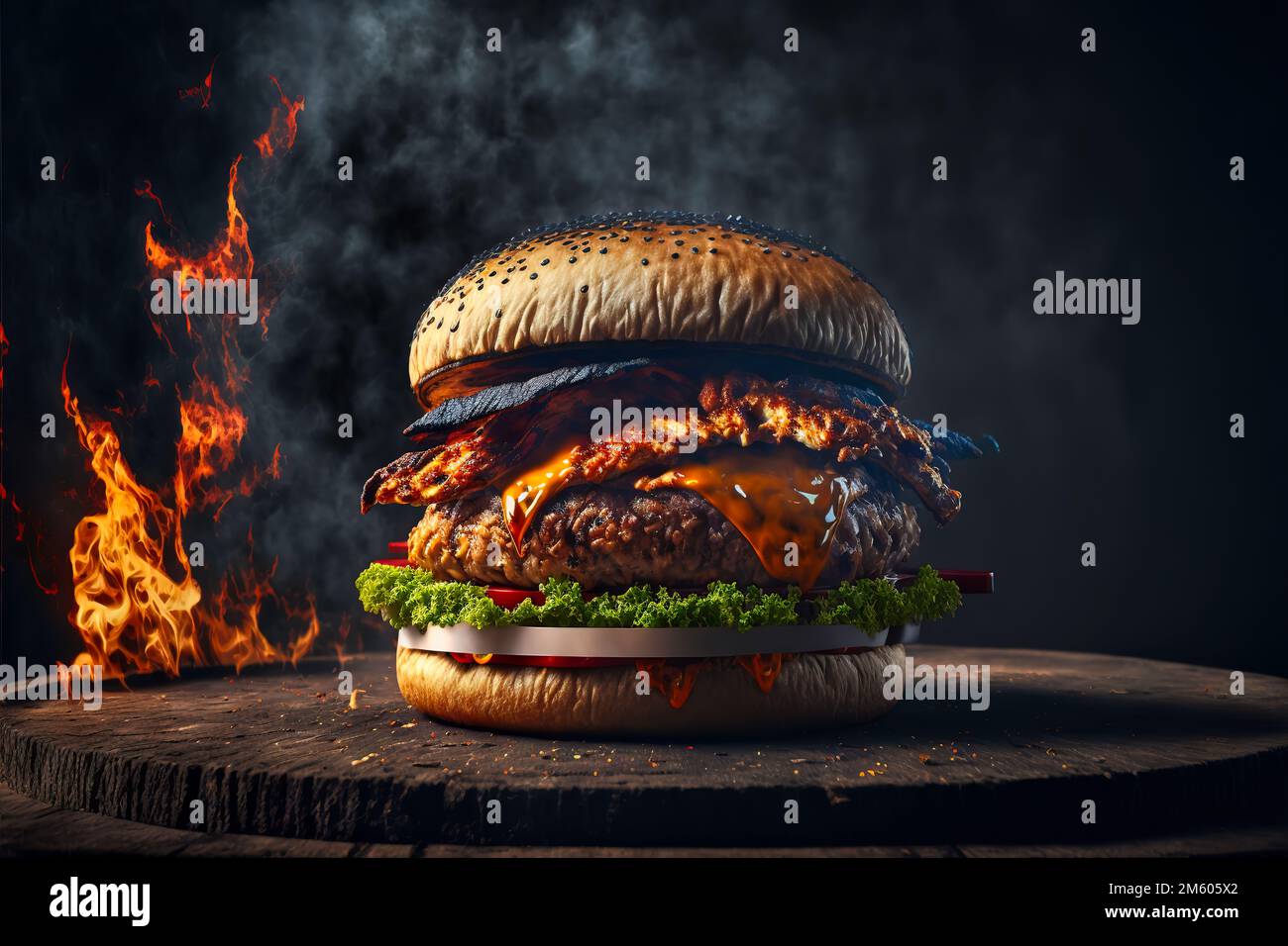 Burger desktop wallpaper hi-res stock photography and images - Alamy