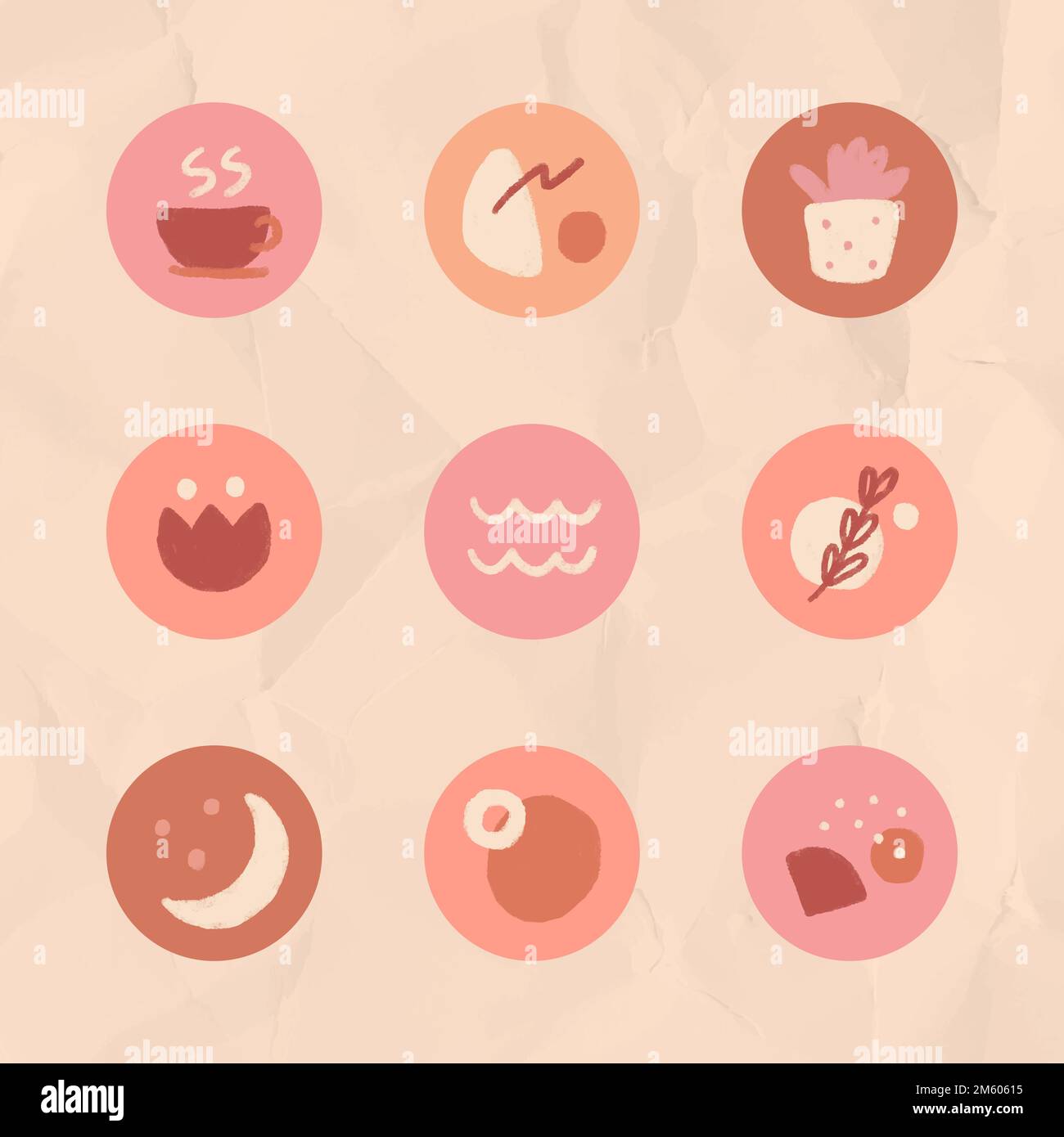 Instagram story highlights icons set vector Stock Vector Image & Art ...