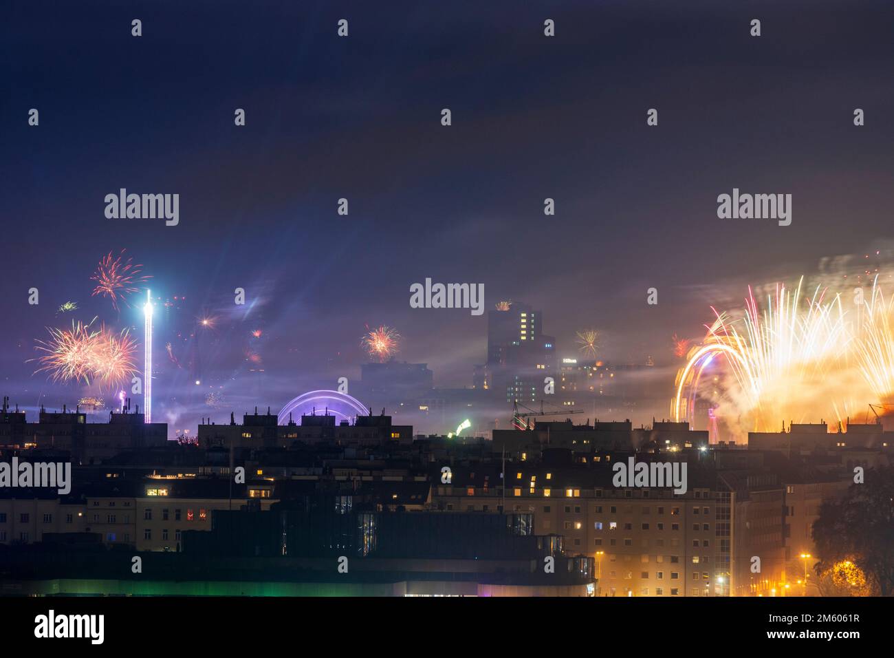 Wien, Vienna: private fireworks despite ban of private fireworks on new ...