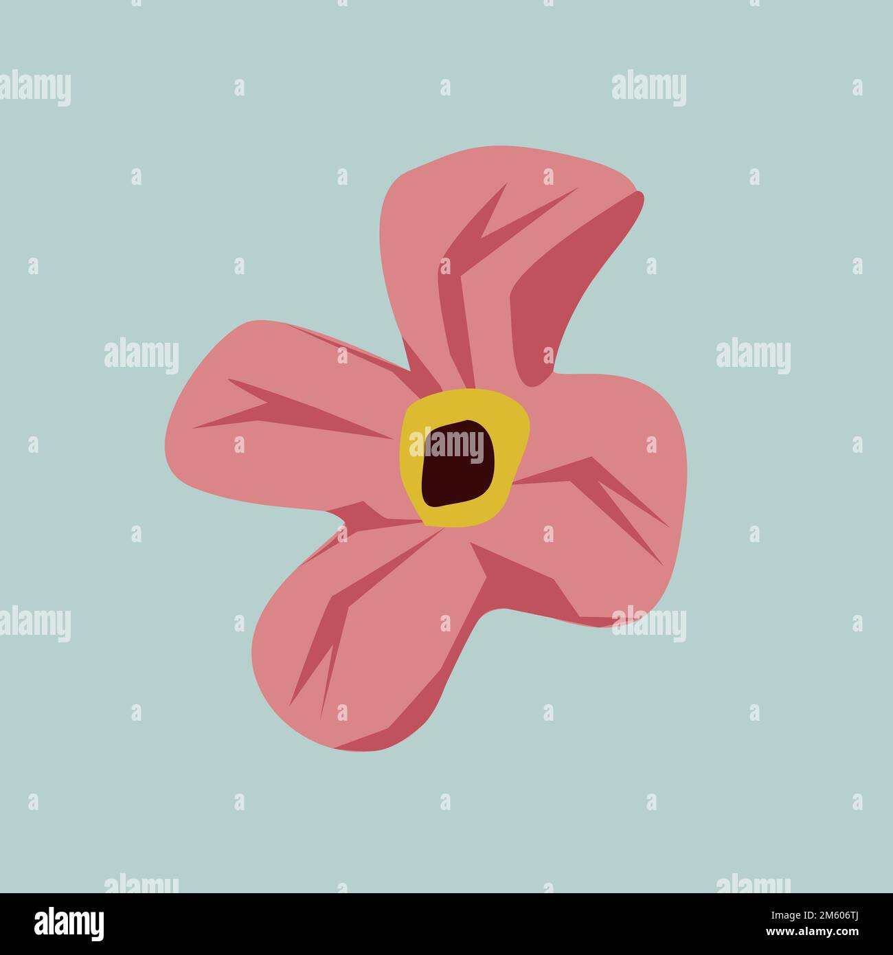 Pink flower element vector Stock Vector Image & Art - Alamy