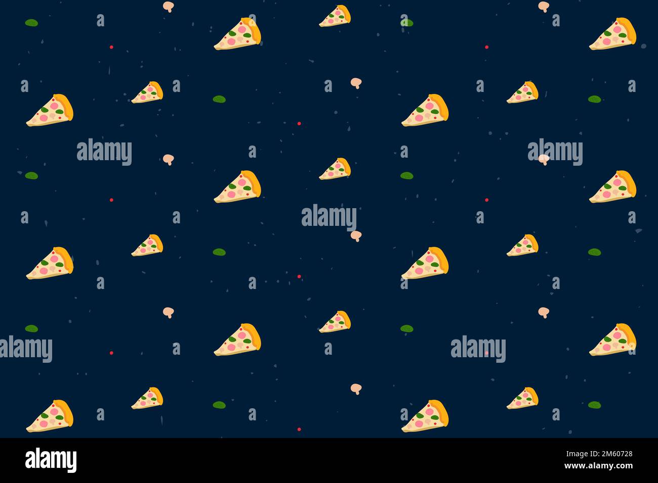 Vector seamless pizza pattern background Stock Vector Image & Art - Alamy