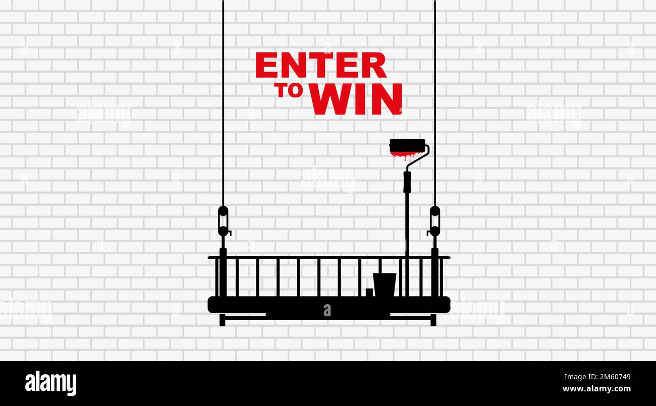 enter to win sign on white background Stock Vector Image & Art - Alamy