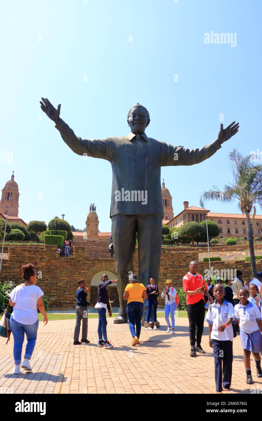 September 29 2022 - Pretoria in South Africa: People around the Nelson ...