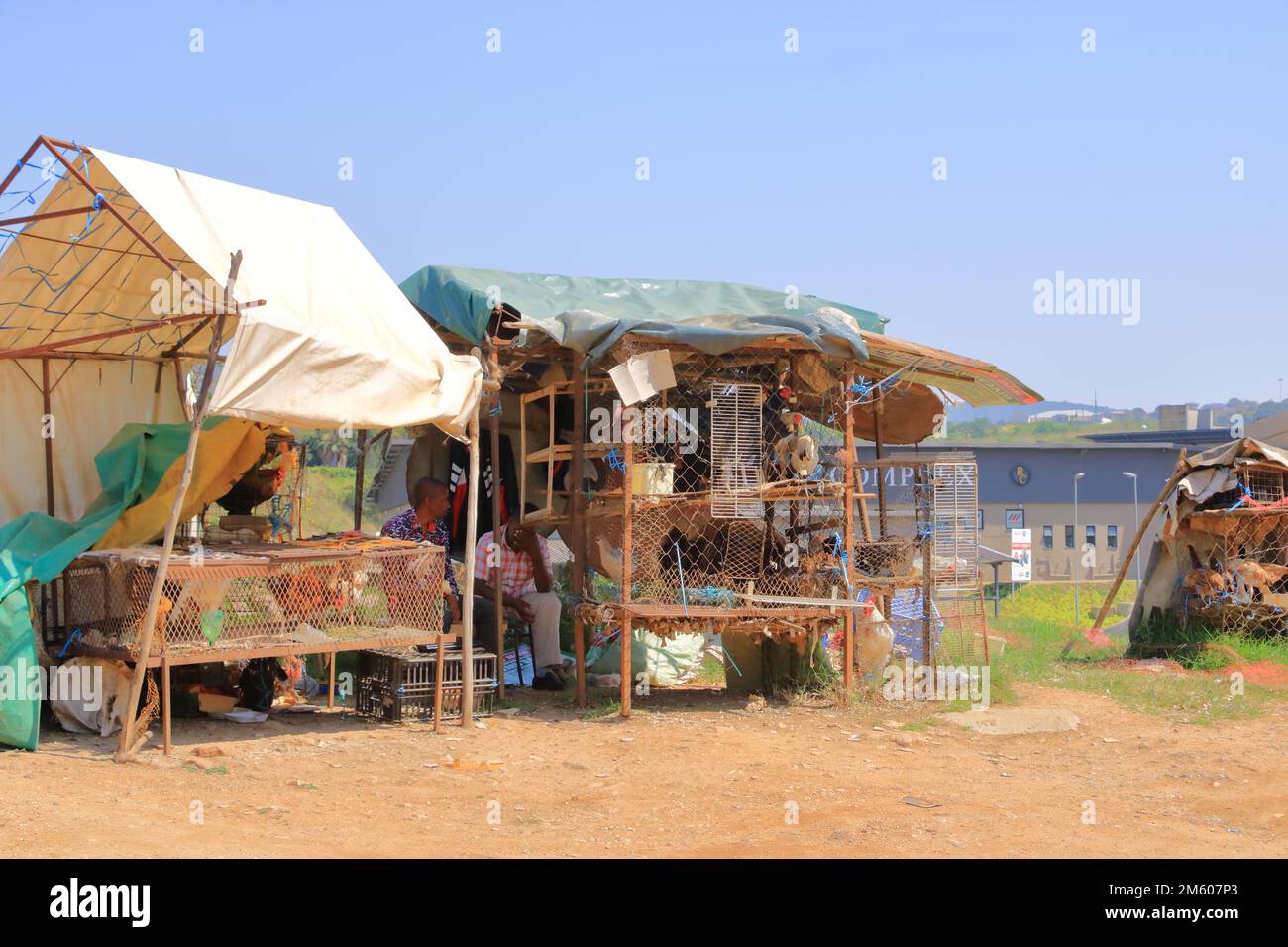October 03 2022 - Mbabane in Swaziland, Eswatini: people buy and sell ...