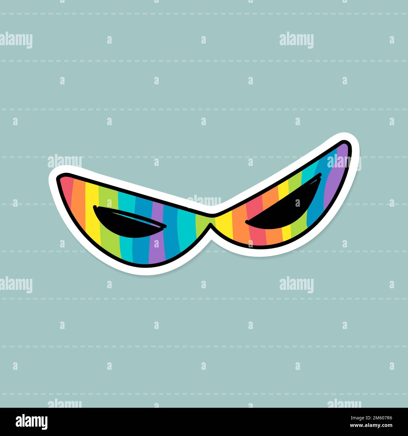 Fancy mask sticker hi-res stock photography and images - Alamy