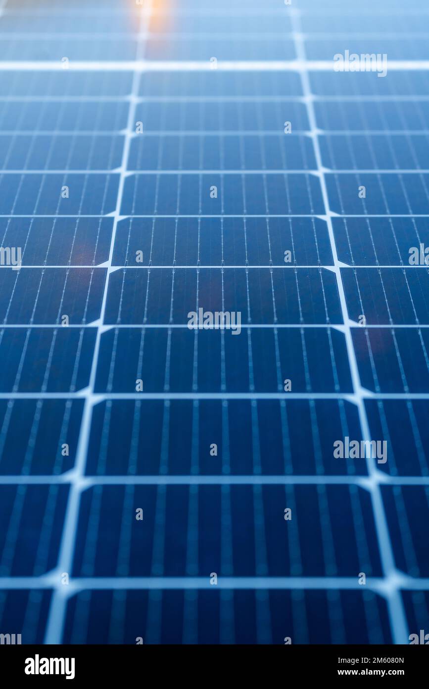 Macro closeup of solar panels with visible cells Stock Photo - Alamy