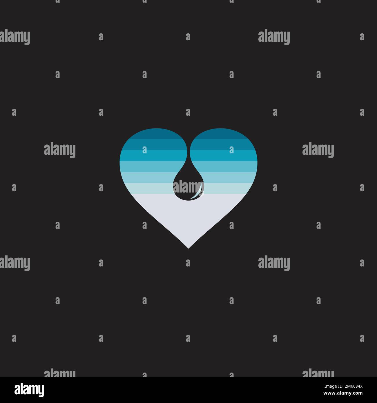 love pure oil water gradient design symbol vector Stock Vector Image ...