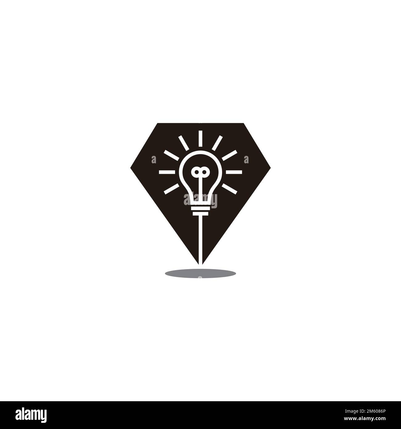 pen light bulb smart symbol logo vector Stock Vector Image & Art - Alamy