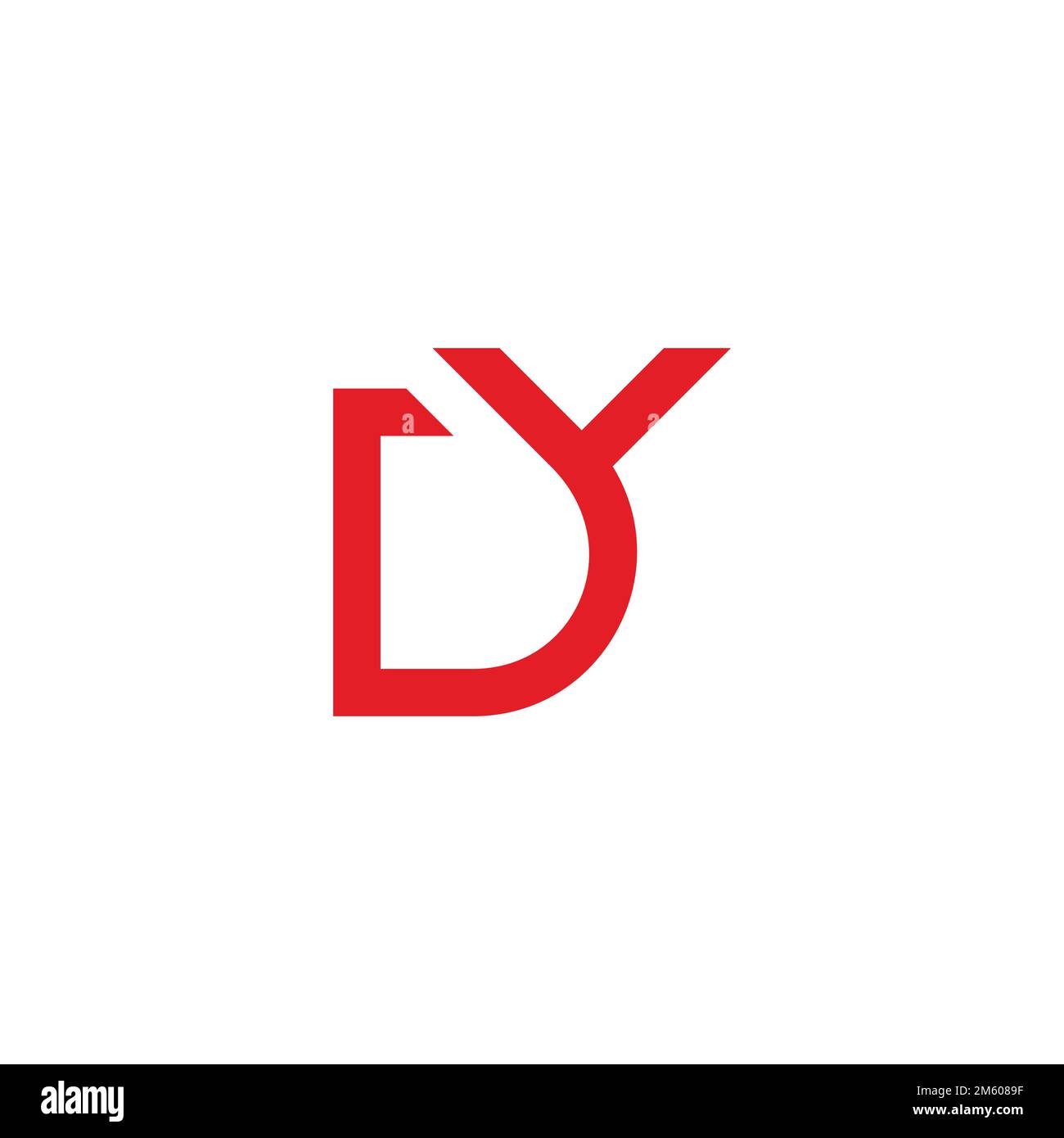 letter dy linked geometric simple line logo vector Stock Vector Image & Art - Alamy