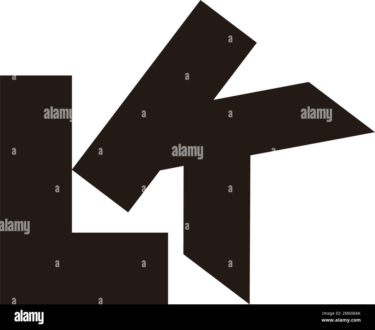 letter lk abstract simple geometric motion symbol logo vector Stock Vector Image & Art - Alamy