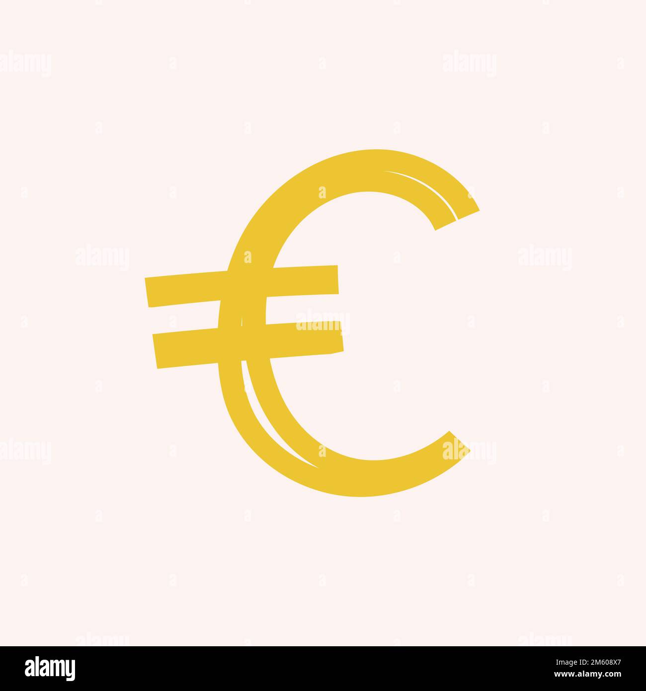 Euro symbol vector hand drawn doodle font typography Stock Vector Image ...