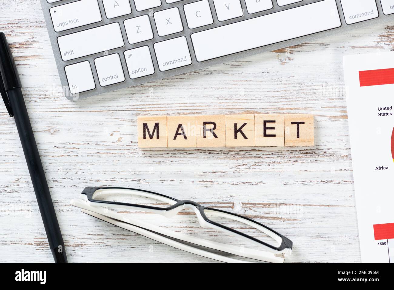 Market share word chart hi-res stock photography and images - Alamy