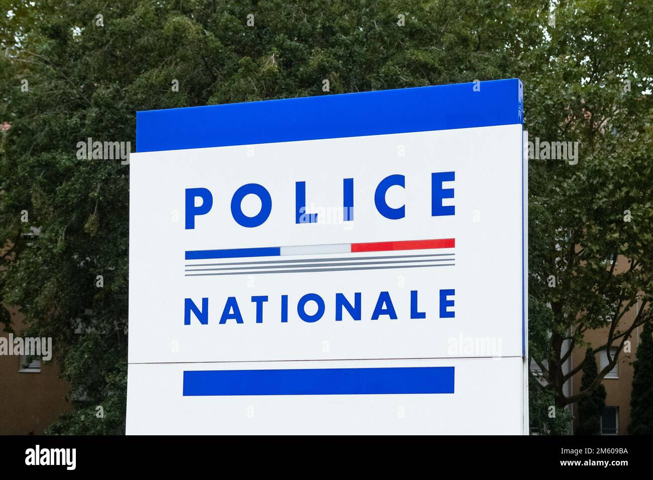 Police Nationale sign, France Stock Photo - Alamy