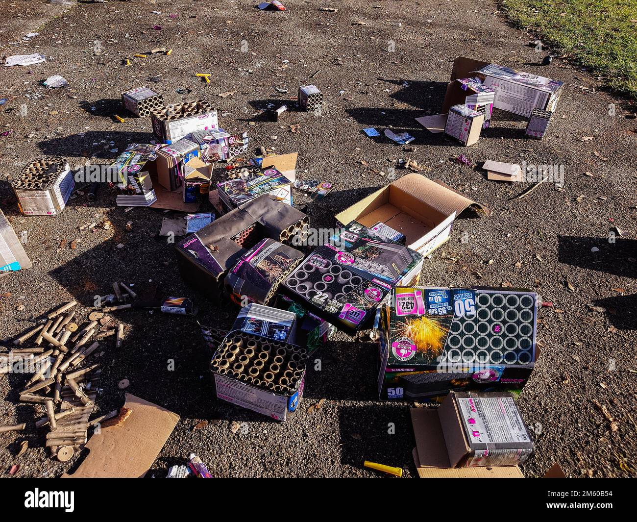 Cleaning up fireworks hi-res stock photography and images - Alamy