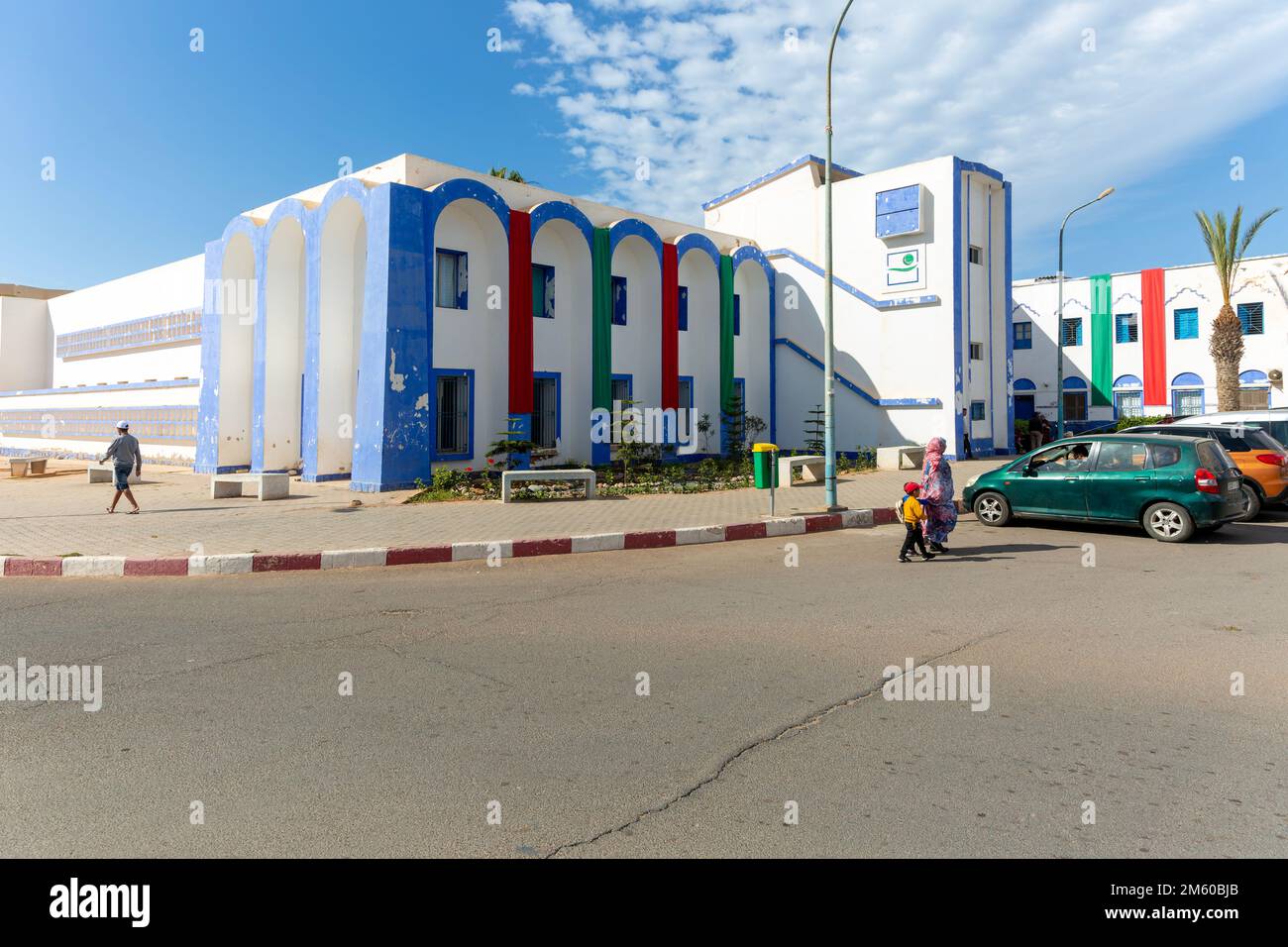 Hospital Art Deco architecture Spanish colonial building, Sidi Ifni ...