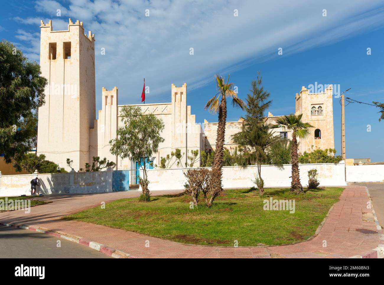 Art Deco architecture Spanish colonial church building, Sidi Ifni ...