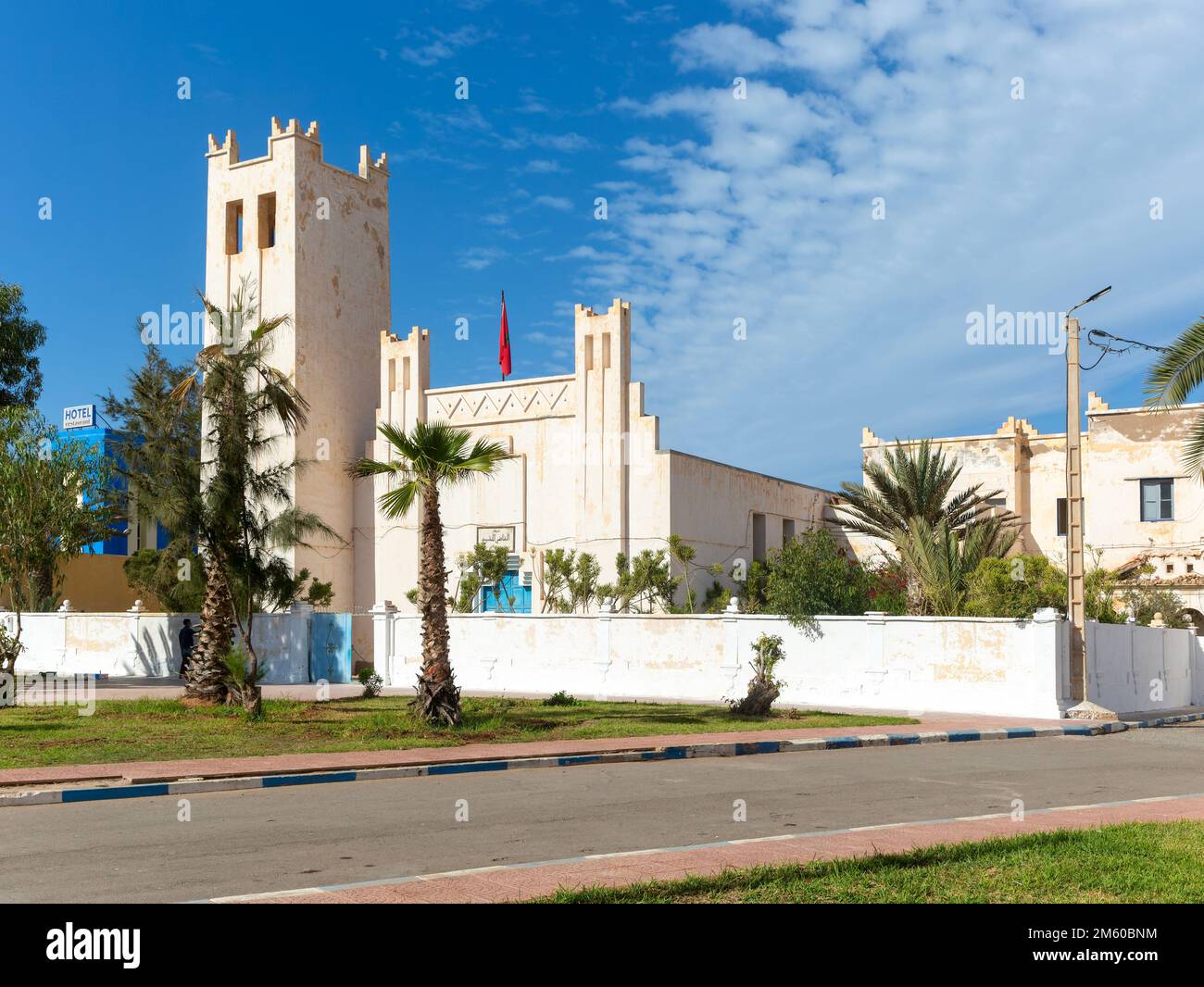 Art Deco architecture Spanish colonial church building, Sidi Ifni ...