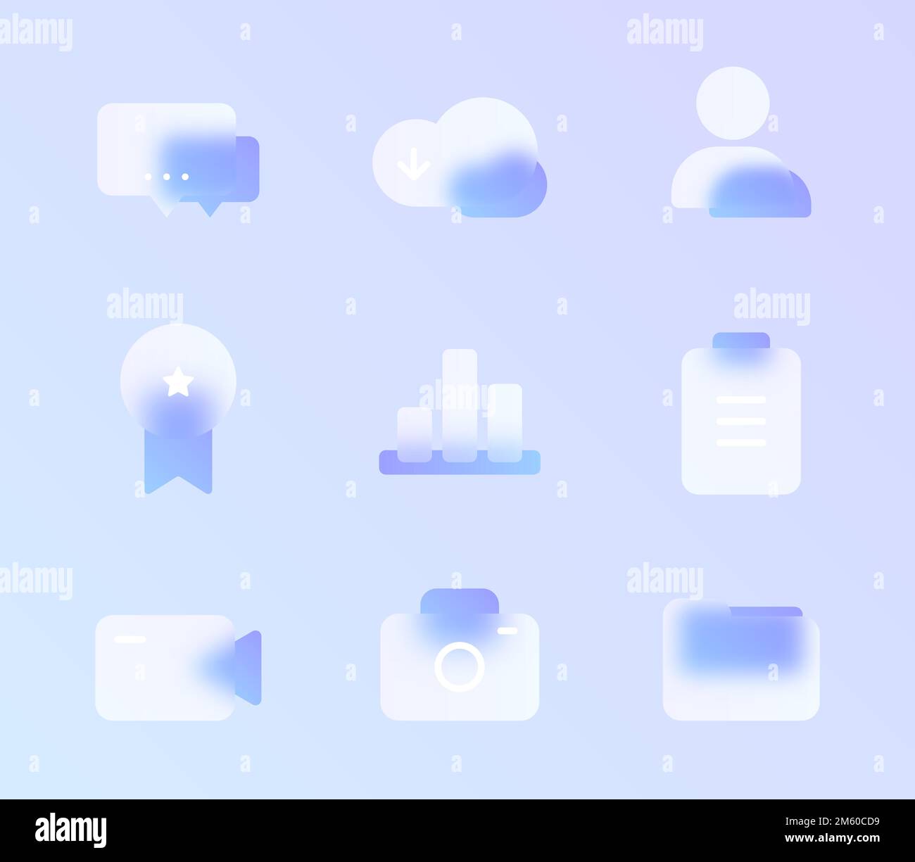 glass morphism trendy style icon set Stock Vector Image & Art - Alamy