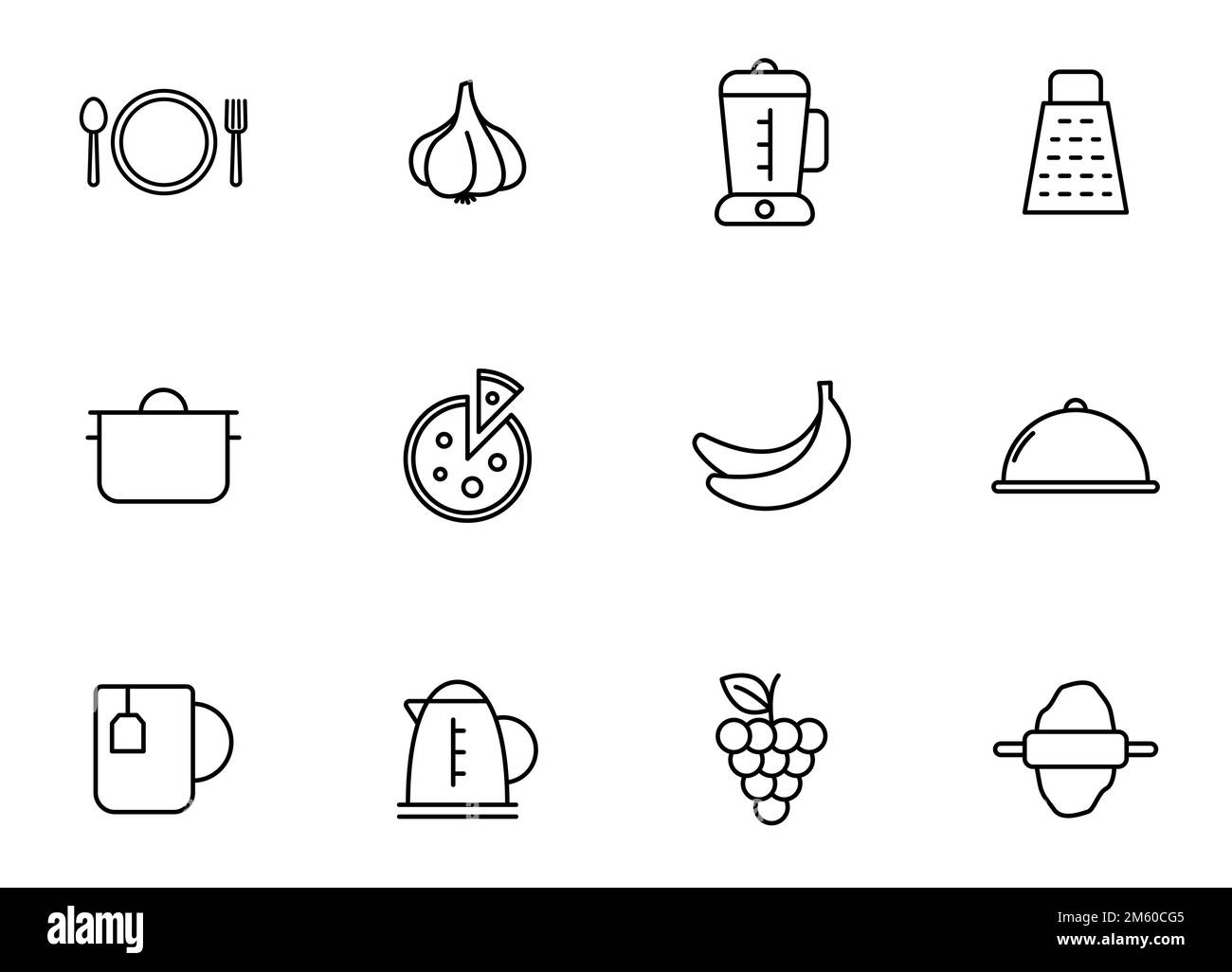 kitchen line vector icons isolated on white Stock Vector Image & Art ... kitchen line vector icons isolated on white Stock Vector Image & Art ...