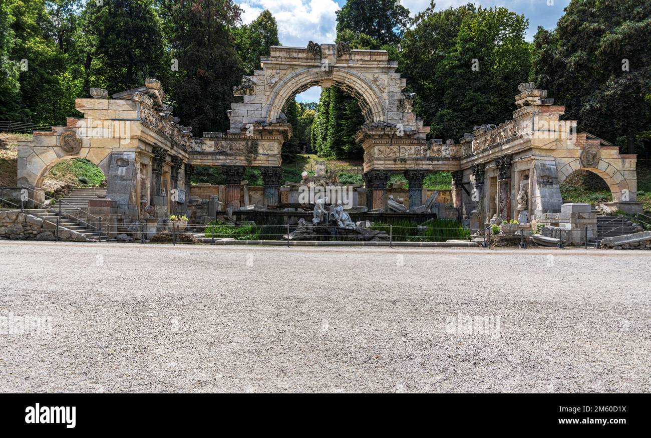 Schonbrunn palace and park, roman ruins, Vienna Stock Photo - Alamy