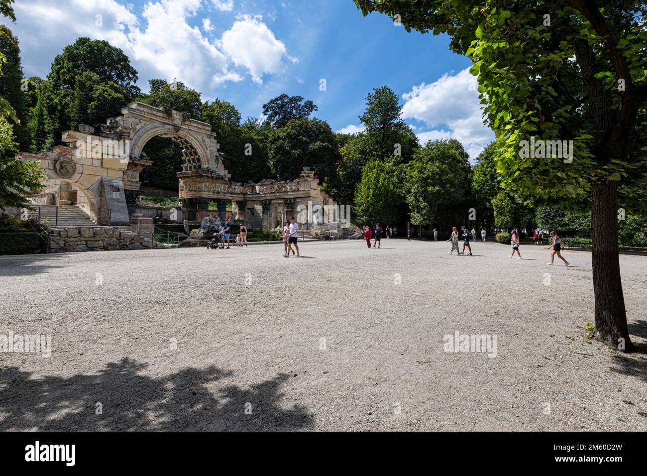 Schonbrunn palace and park, roman ruins, Vienna Stock Photo - Alamy