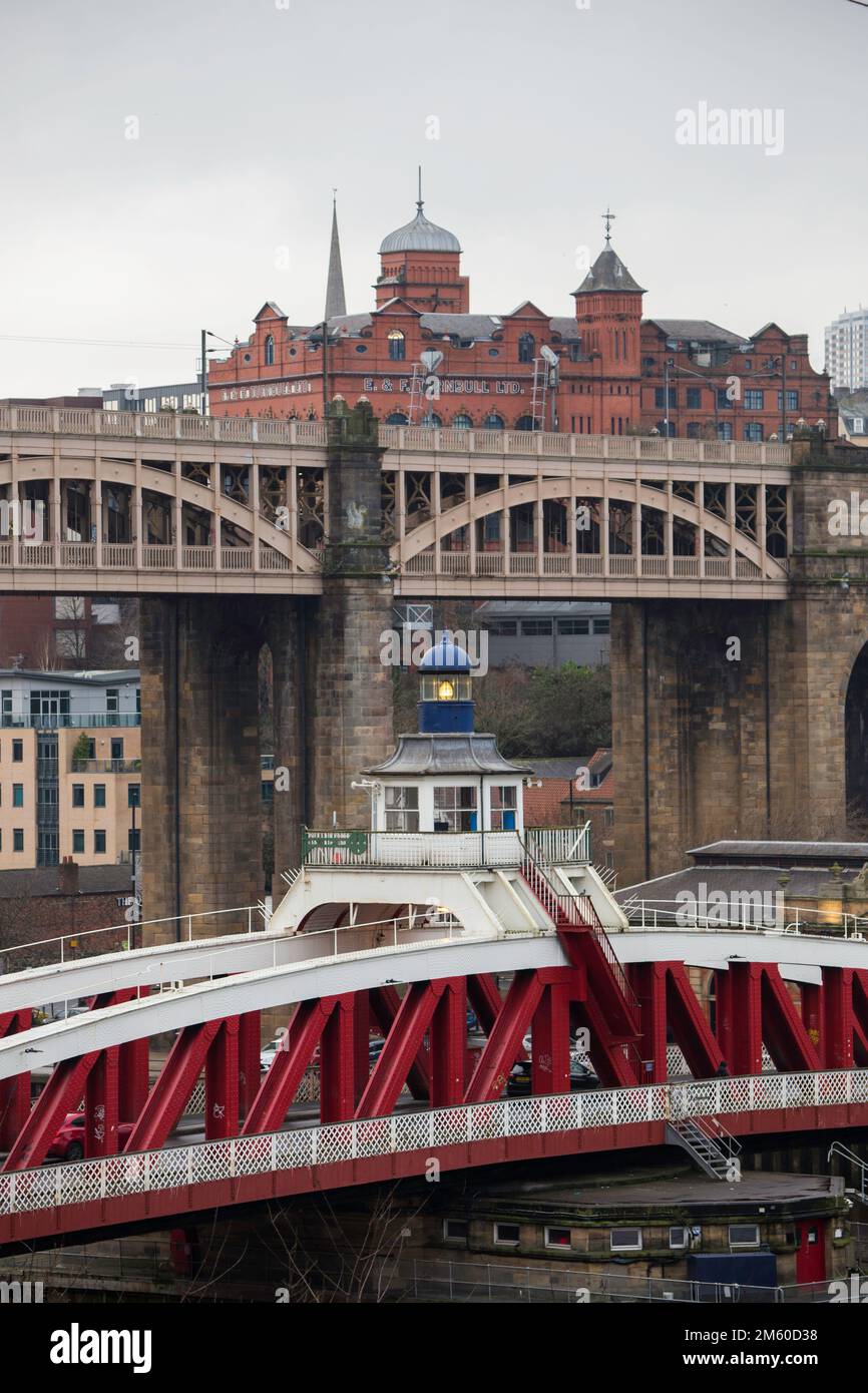 Swing Bridge Newcastle Stock Photo - Alamy