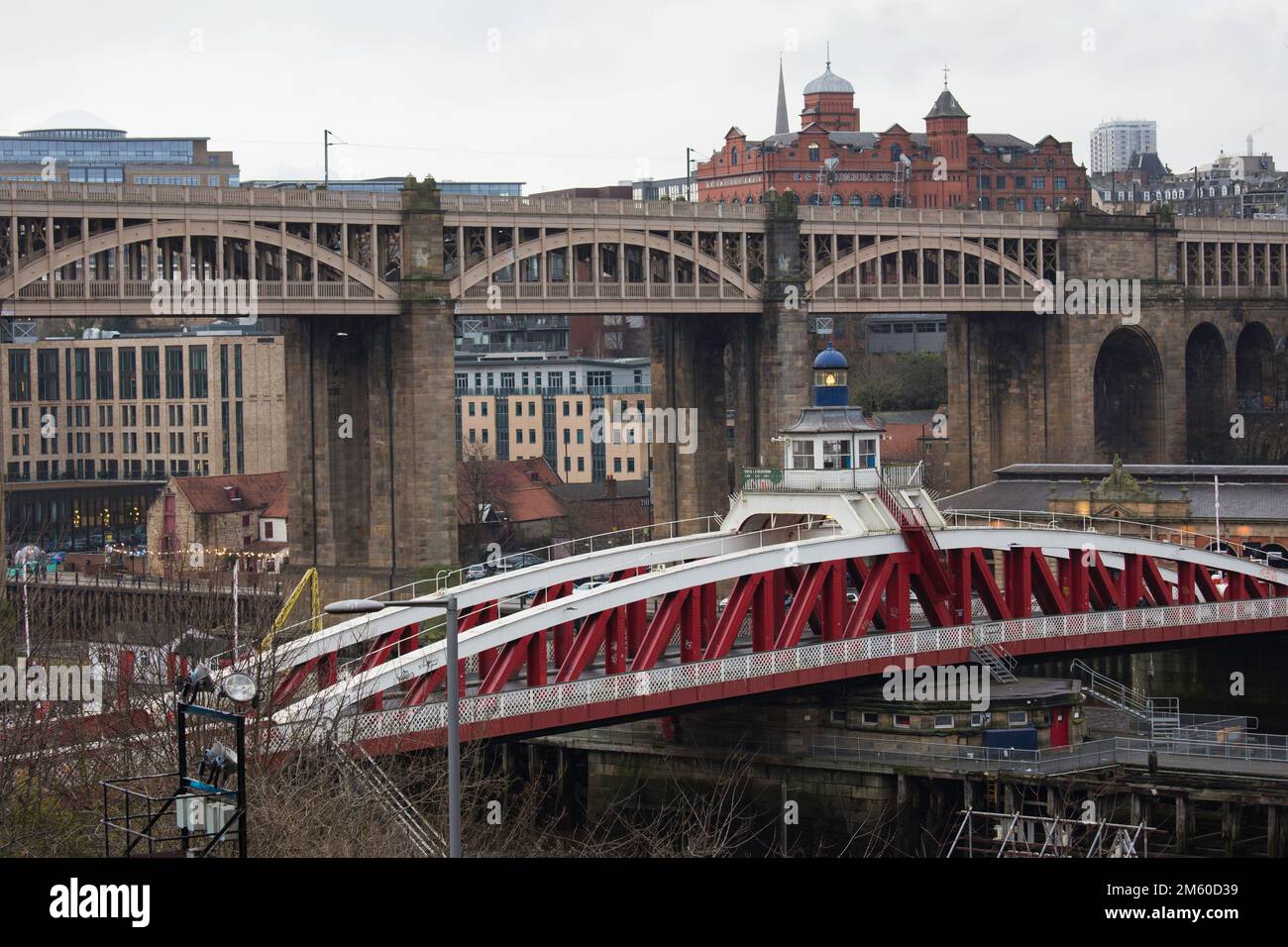 Swing Bridge Newcastle Stock Photo - Alamy