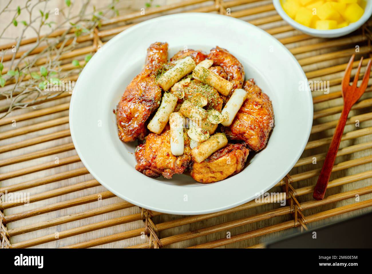 yangnyeom chicken, Korean Seasoned Fried Chicken : This dish is seasoned chicken cut into pieces ...