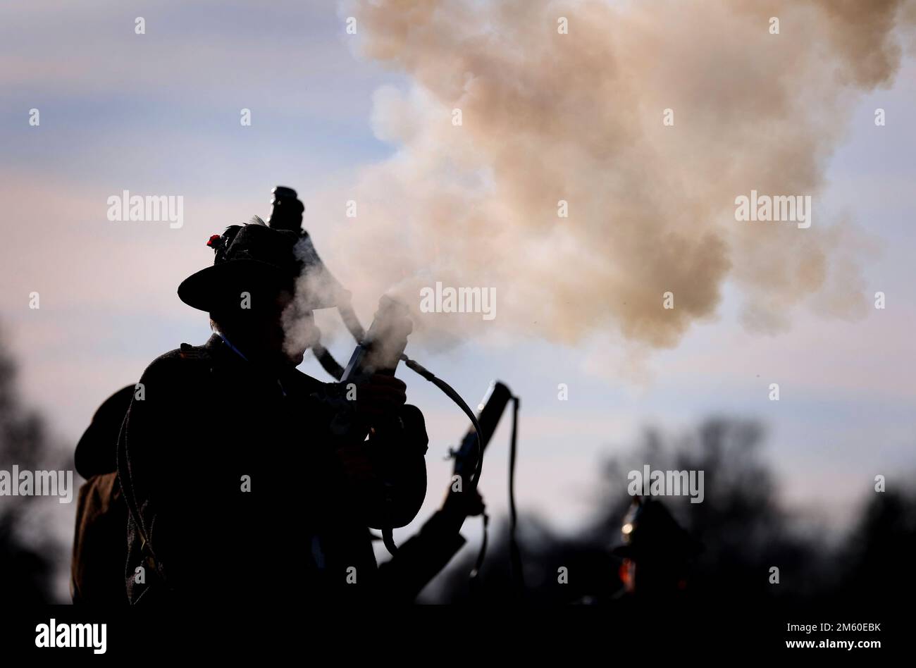 Feldafing, Germany. 01st Jan, 2023. Shooters of the Upper Bavarian ...