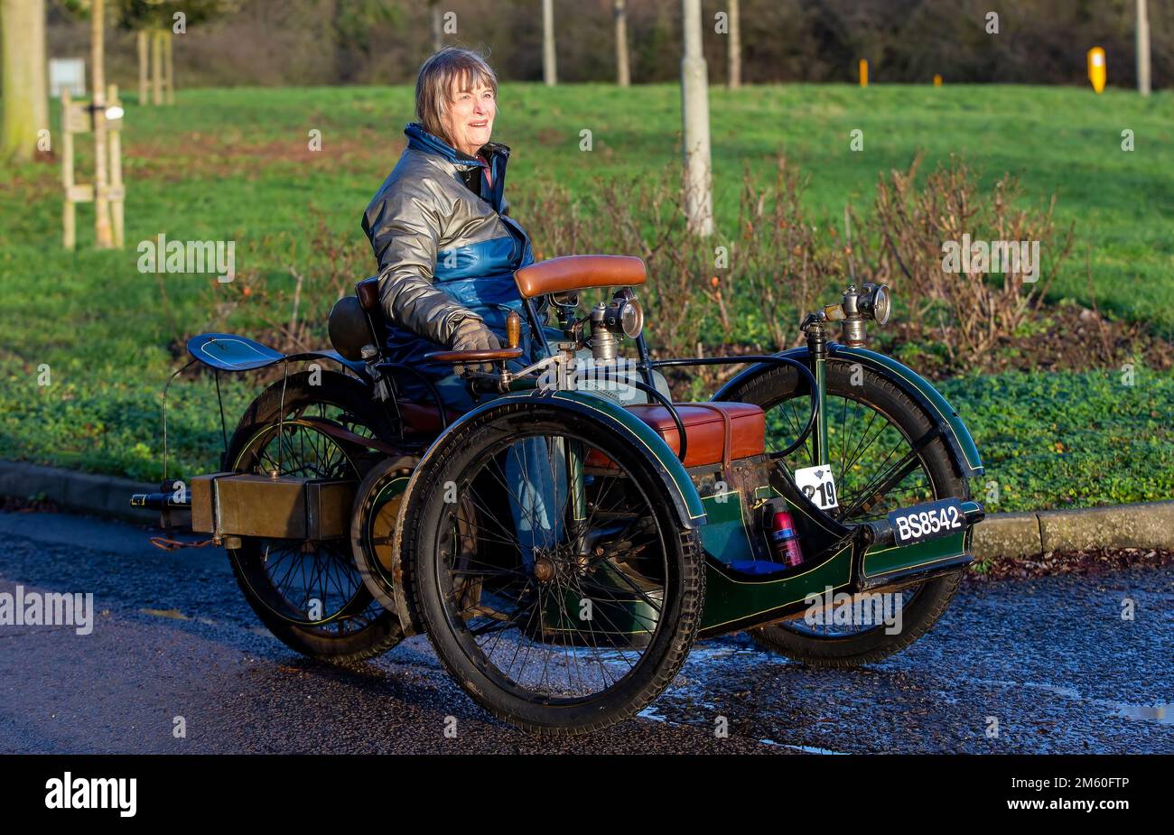 Stony Stratford, UK, 1st Jan 2023 French tricar, 1898 LEON BOLLEE ...