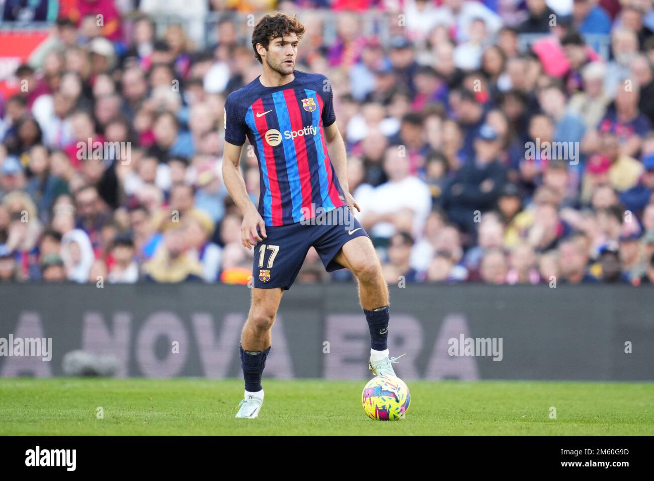 Marcos Alonso of FC Barcelona during the La Liga match between FC ...