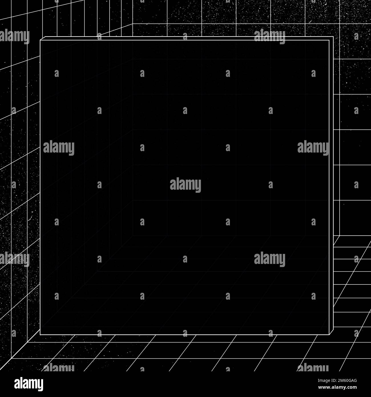3D grid patterned frame vector Stock Vector Image & Art - Alamy