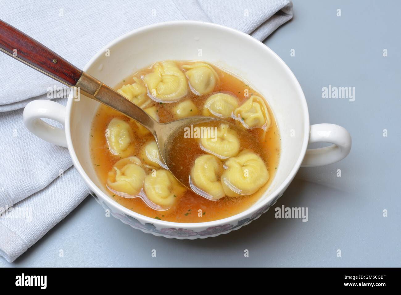 Cappelletti soup hi-res stock photography and images - Alamy