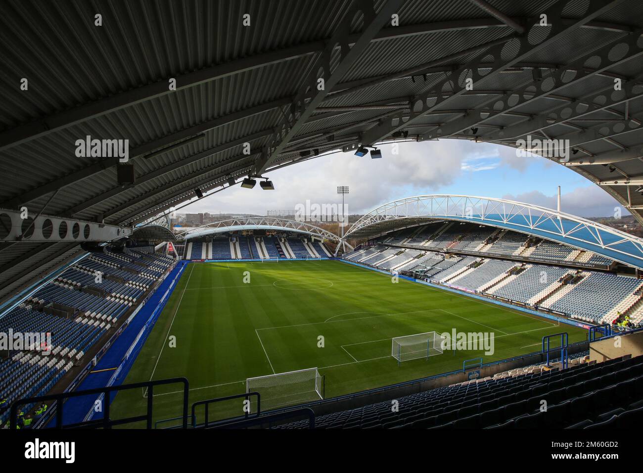 General view inside The John Smith's Stadium ahead of the Sky Bet ...