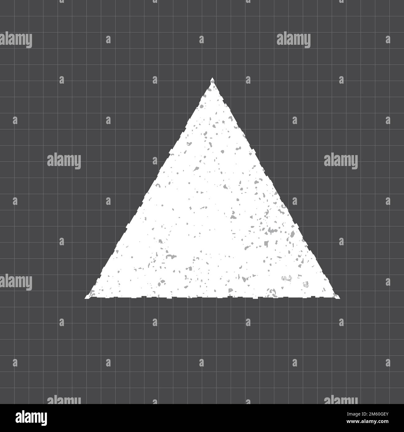 Distorted white triangle shape on a black background vector Stock ...
