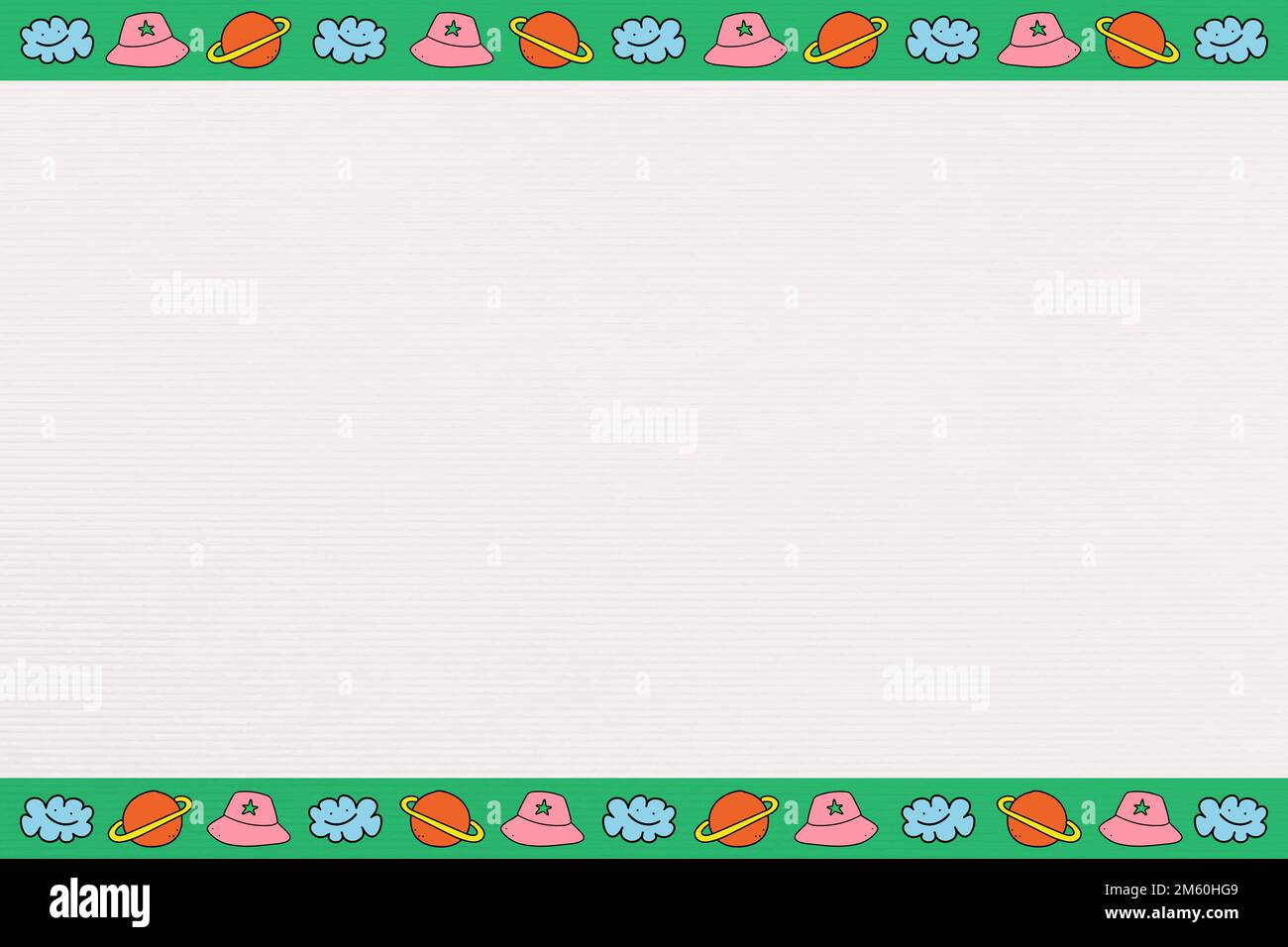 Green border frame with with Saturn vector Stock Vector Image & Art - Alamy