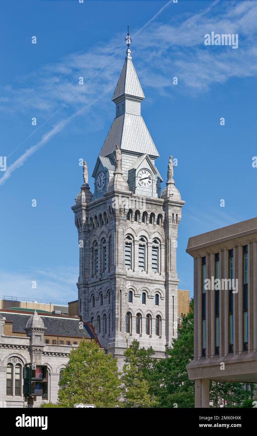 Old County Hall, once seat of Buffalo and Erie County government, now ...
