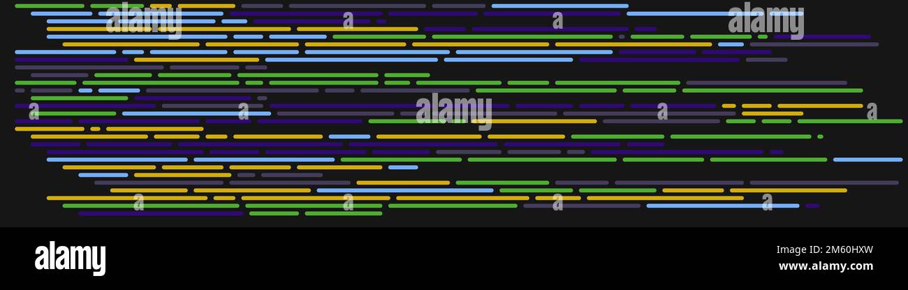Cartoon coding simulated lines vector illustration Stock Vector Image ...