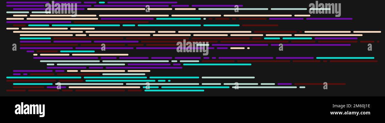 Cartoon coding simulated lines vector illustration Stock Vector Image ...