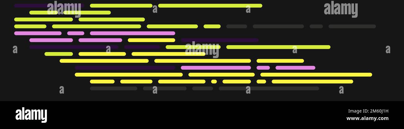 Cartoon coding simulated lines vector illustration Stock Vector Image ...