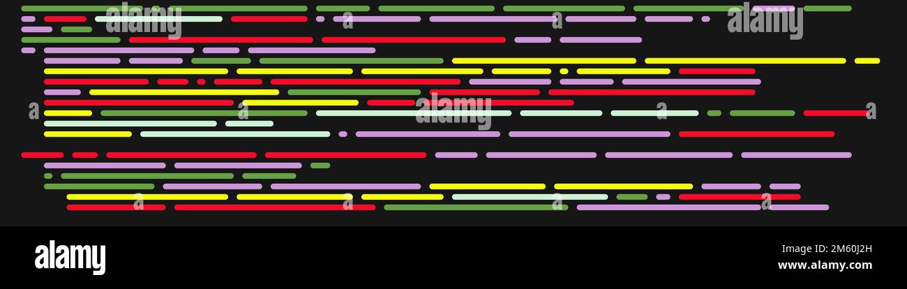 Cartoon coding simulated lines vector illustration Stock Vector Image ...