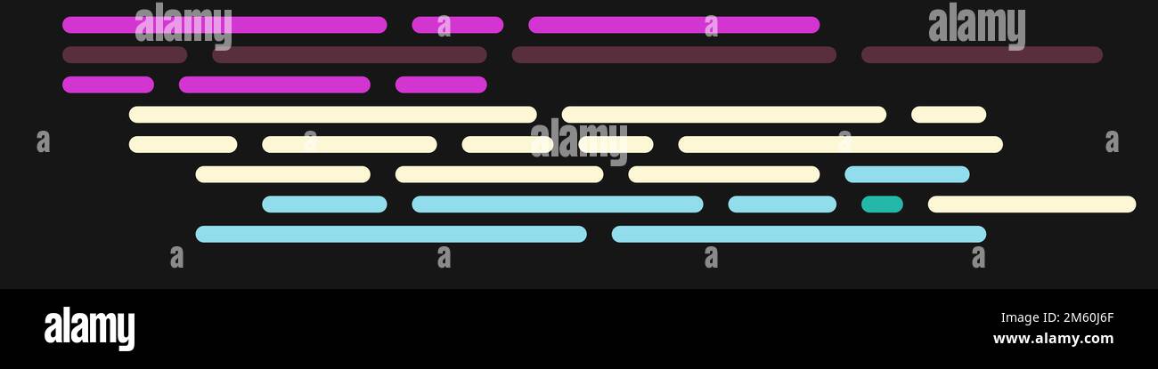 Cartoon coding simulated lines vector illustration Stock Vector Image ...