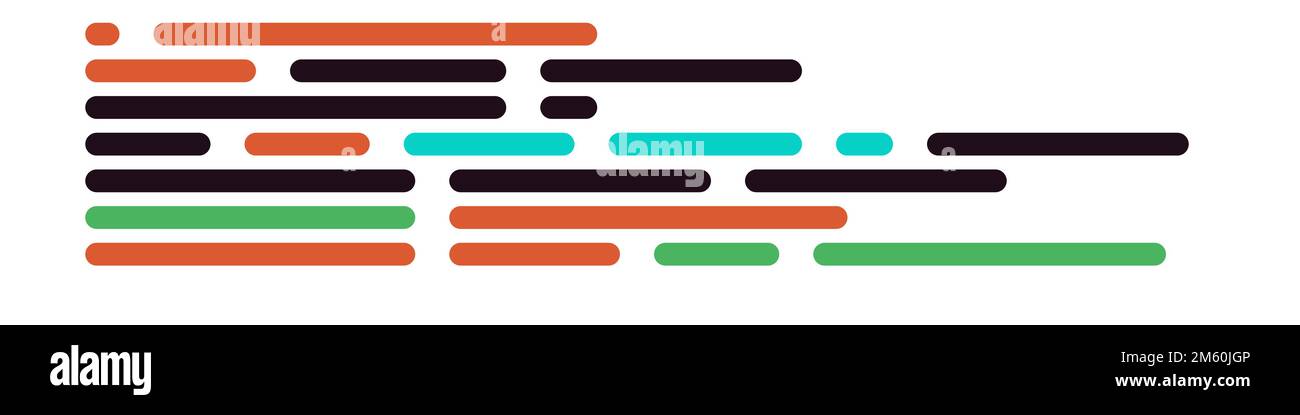 Cartoon coding simulated lines vector illustration Stock Vector Image ...