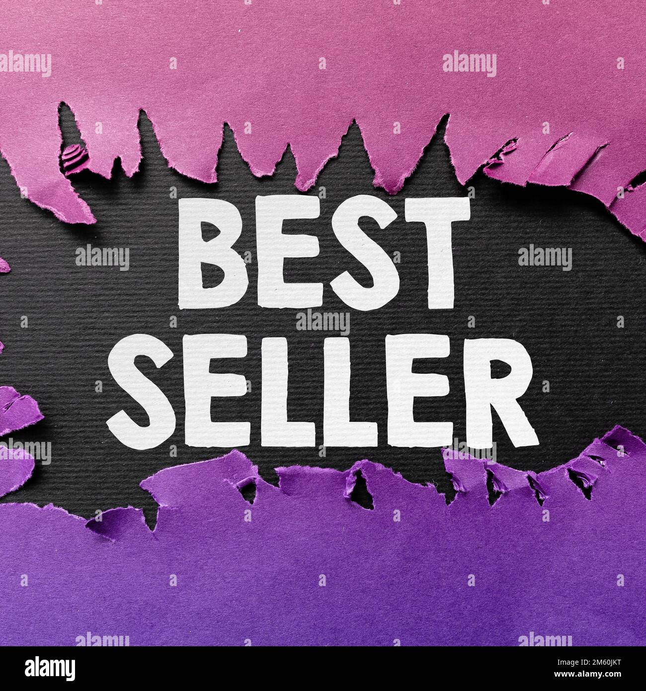 Hand writing sign Best Seller. Concept meaning book or other product ...