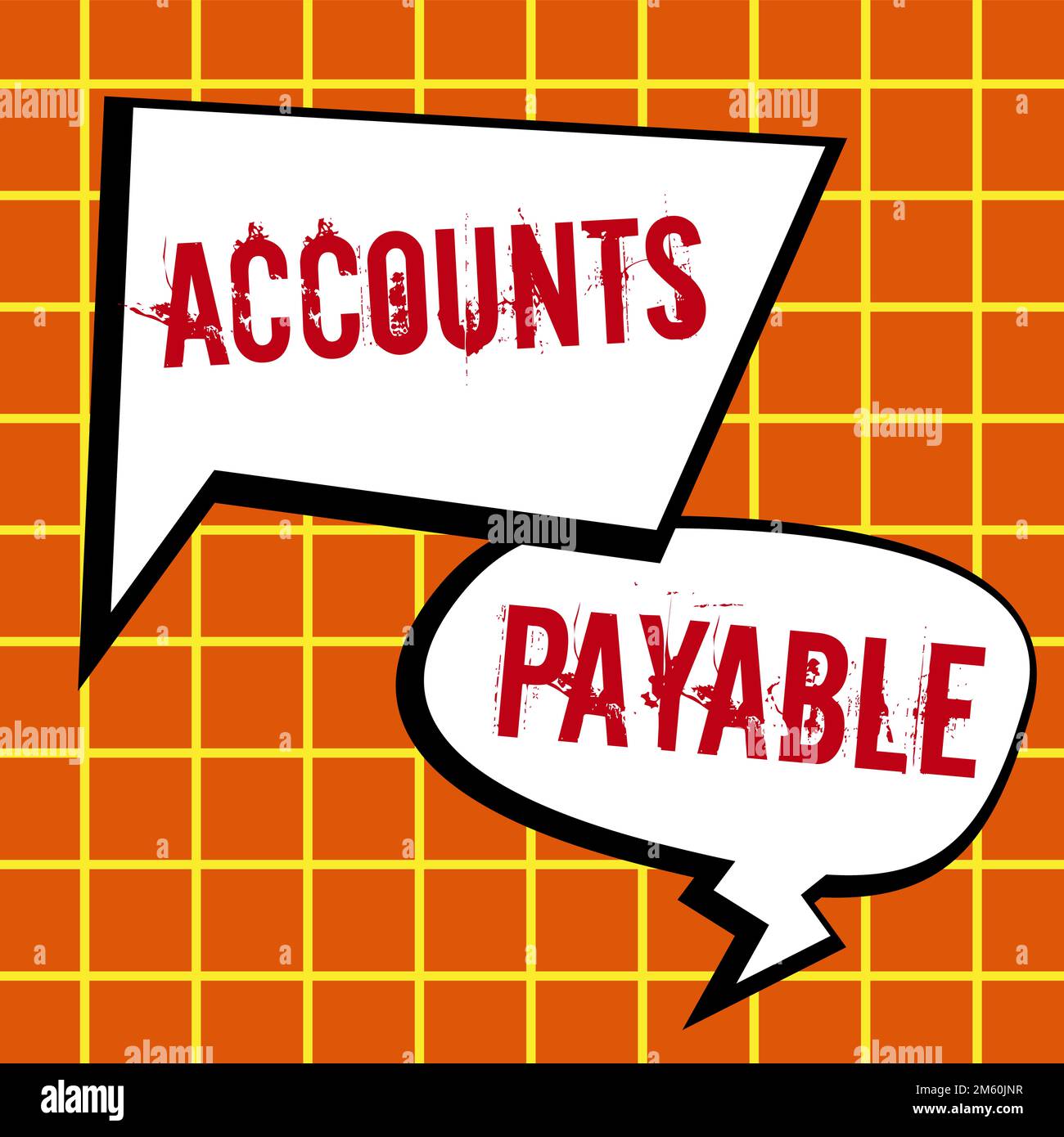 Conceptual display Accounts Payable. Business approach money owed by a ...