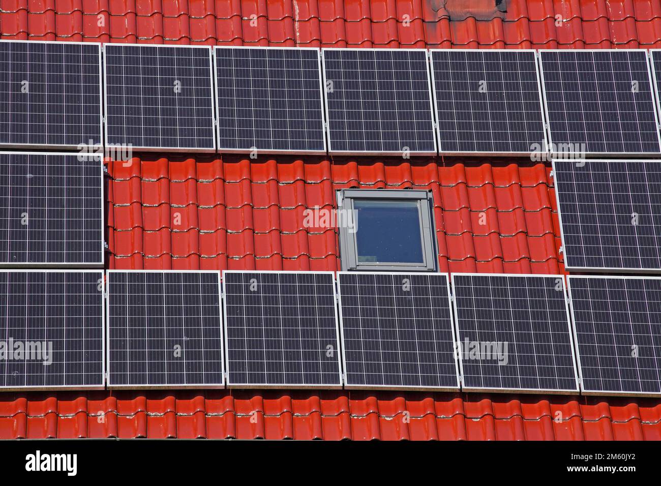 Residential house with solar roof, Germany Stock Photo - Alamy