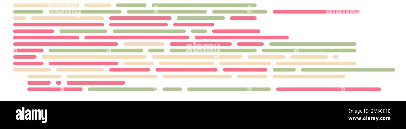 Cartoon coding simulated lines vector illustration Stock Vector Image ...